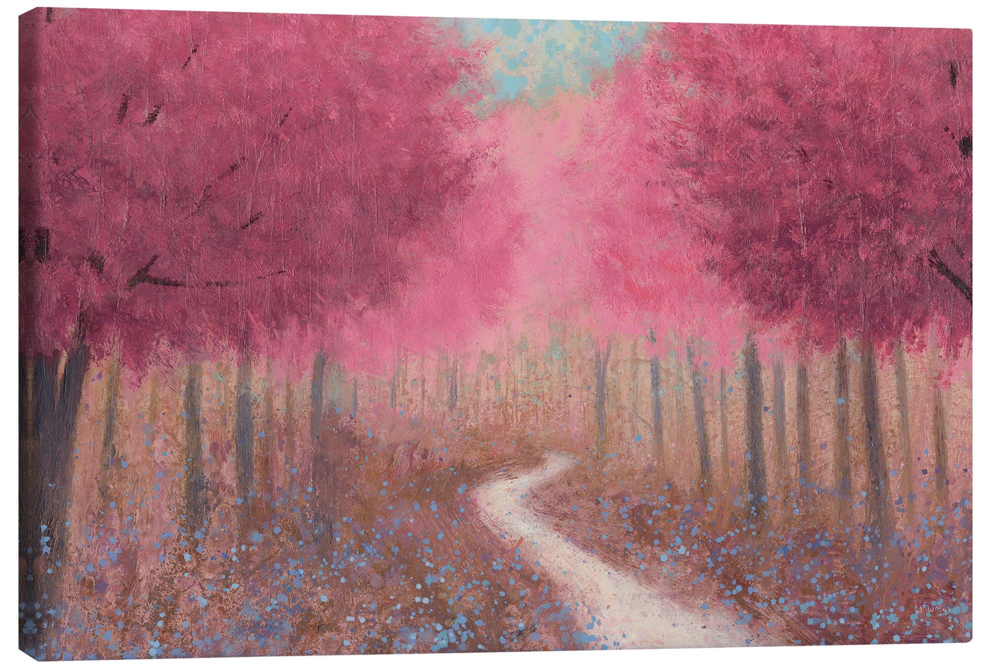 Posterlounge Leinwandbild James Wiens Waldweg Im Frühjahr Arztpraxis