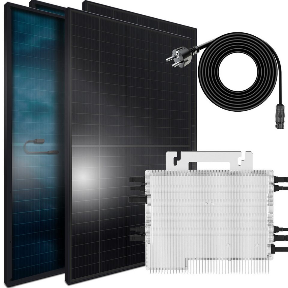 Sunniva Solaranlage Balkonkraftwerk Full Black Bifacial 2392w 1600 W