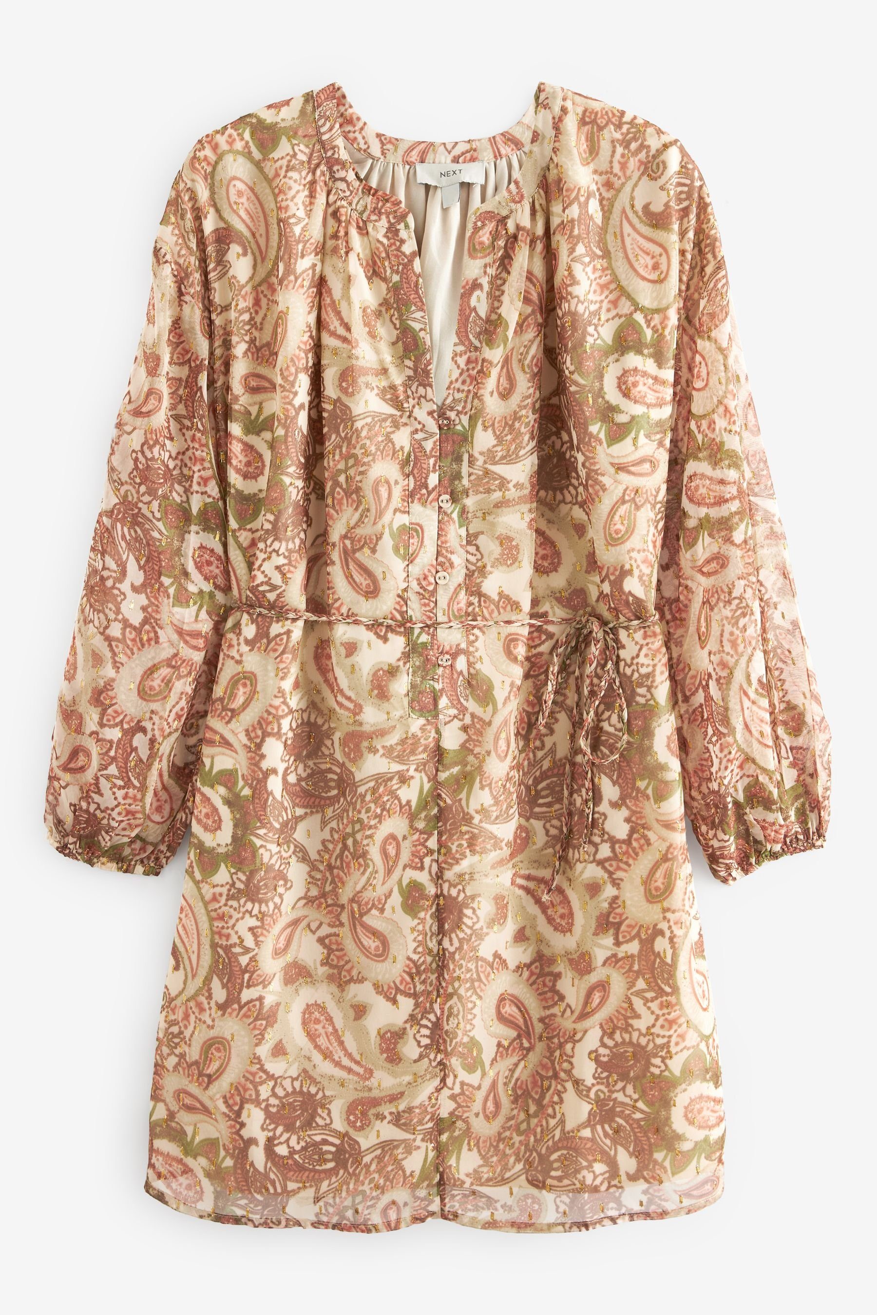 Next Minikleid Langärmeliges Minikleid Im Kaftan Stil 1 Tlg Design