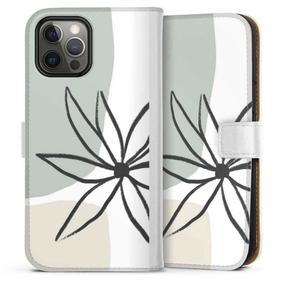 Deindesign Handyhülle Blume Boho Malerei Flower Mint And Cream Apple