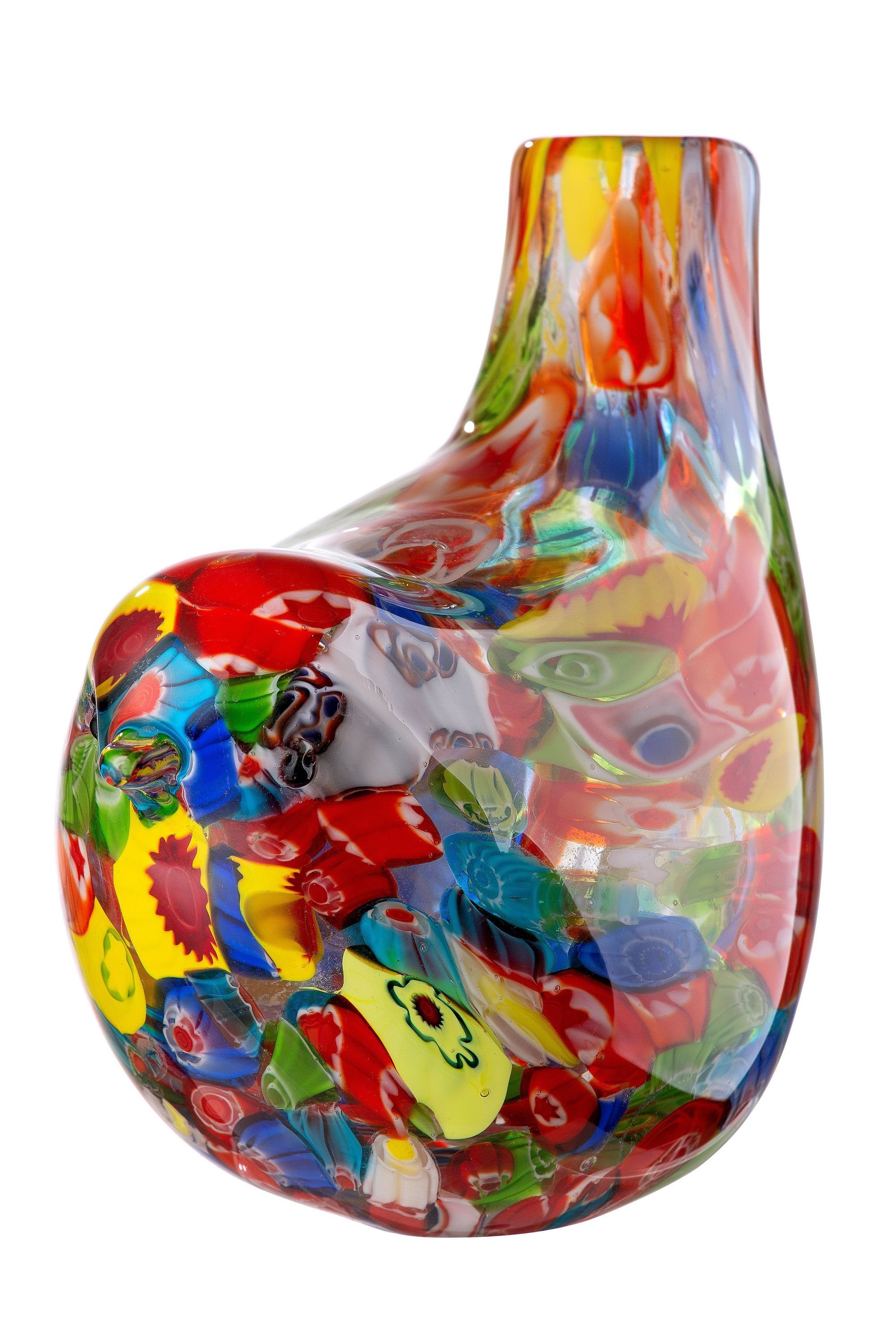 Gilde Dekovase Gilde Vase Bird Mehrfarbig H 13cm X B 15cm