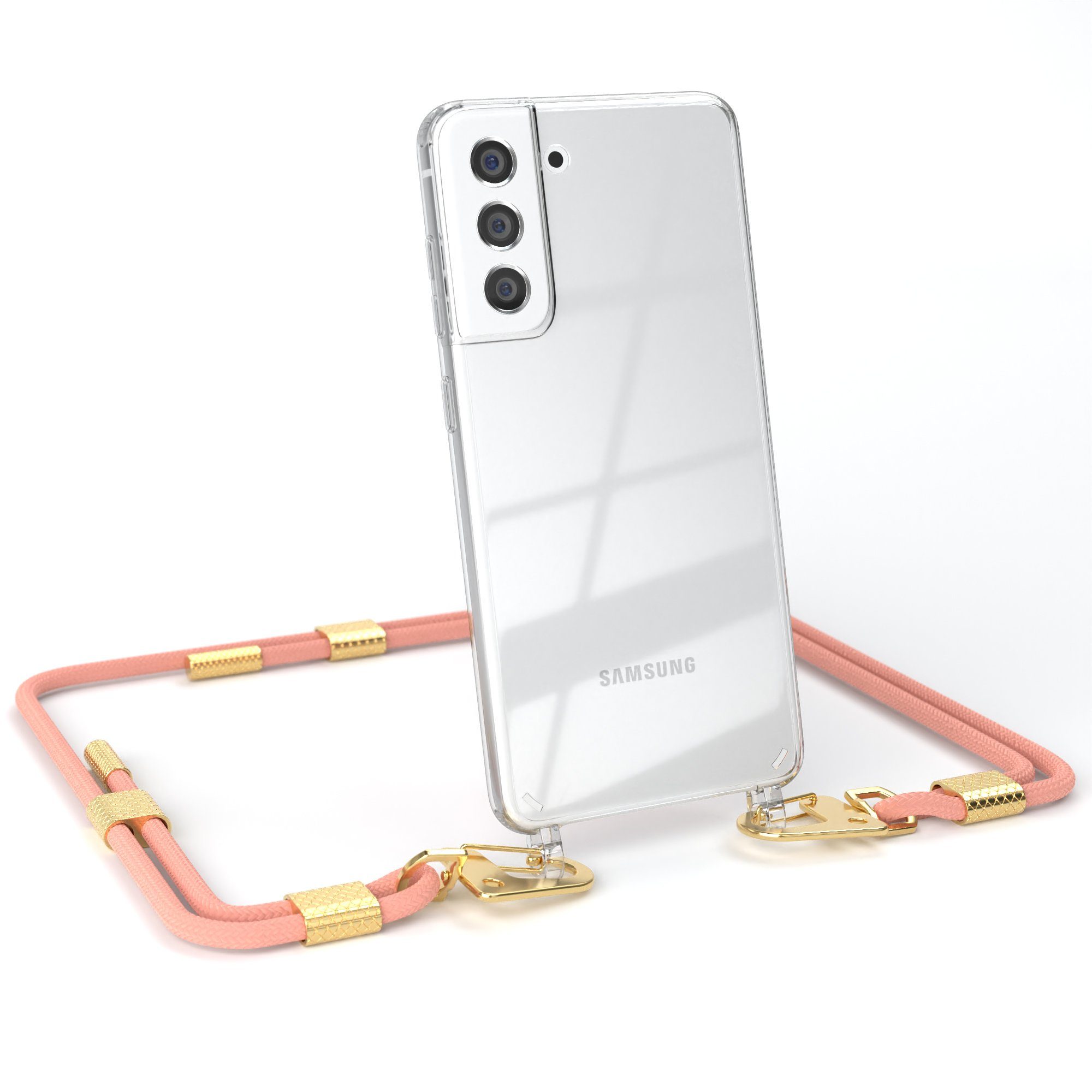 Eazy Case Handykette Silikonhülle Mit Runder Kette Für Galaxy S21 Fe 5g