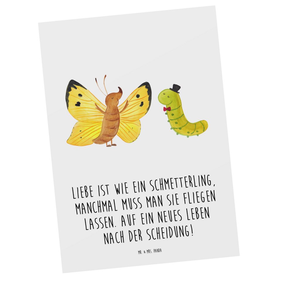 Mr. & Mrs. Panda Postkarte Scheidung Neuanfang - Weiß - Geschenk ... Mr. & Mrs. Panda Postkarte Scheidung Neuanfang - Weiß - Geschenk ...