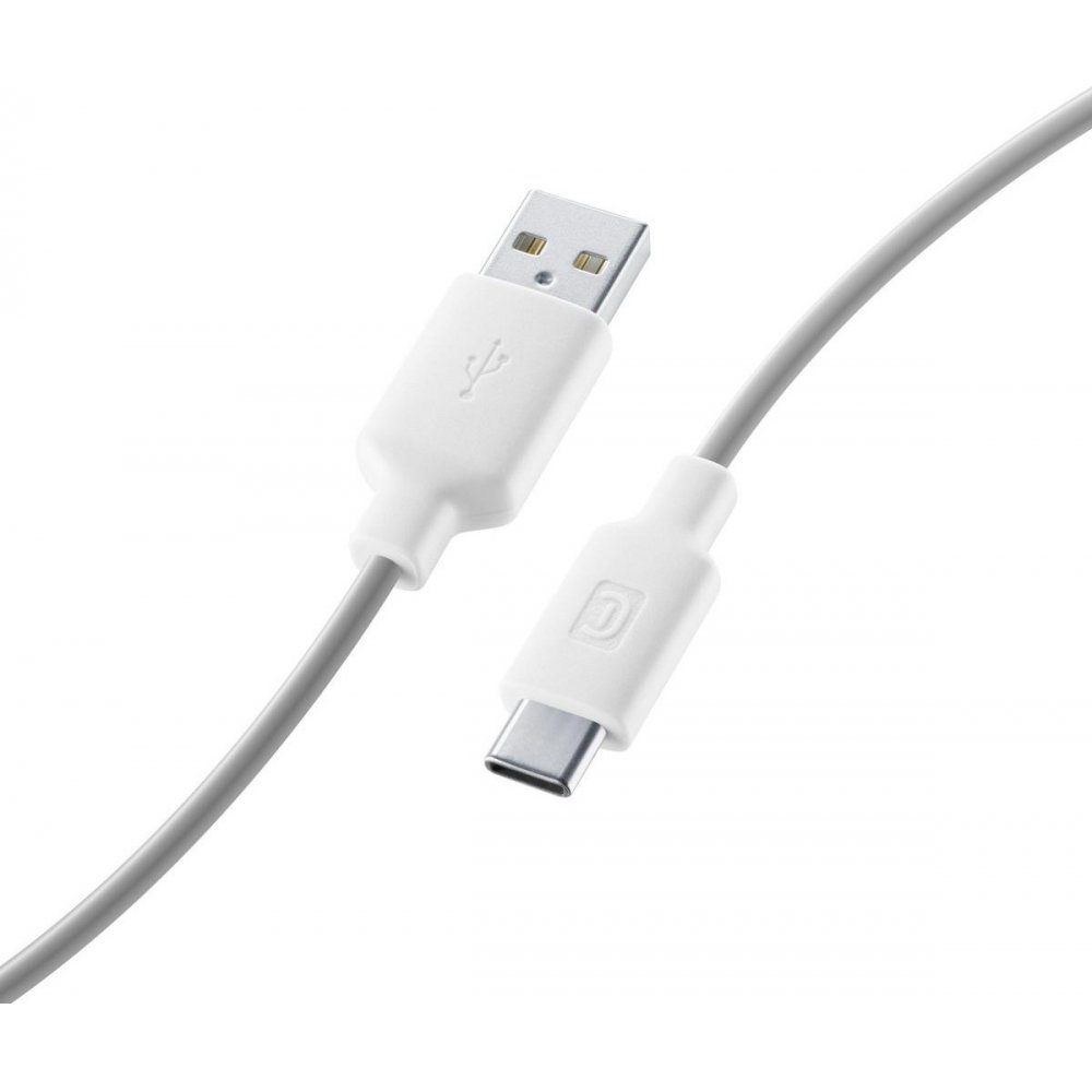 Cellularline Style Color Cable USB-A auf USB-C 1 m - Datenkabel - weiß ...