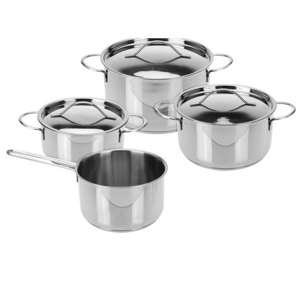 Neuetischkultur Topf Set Topfset Edelstahl 4 Teilig Edelstahl Glas