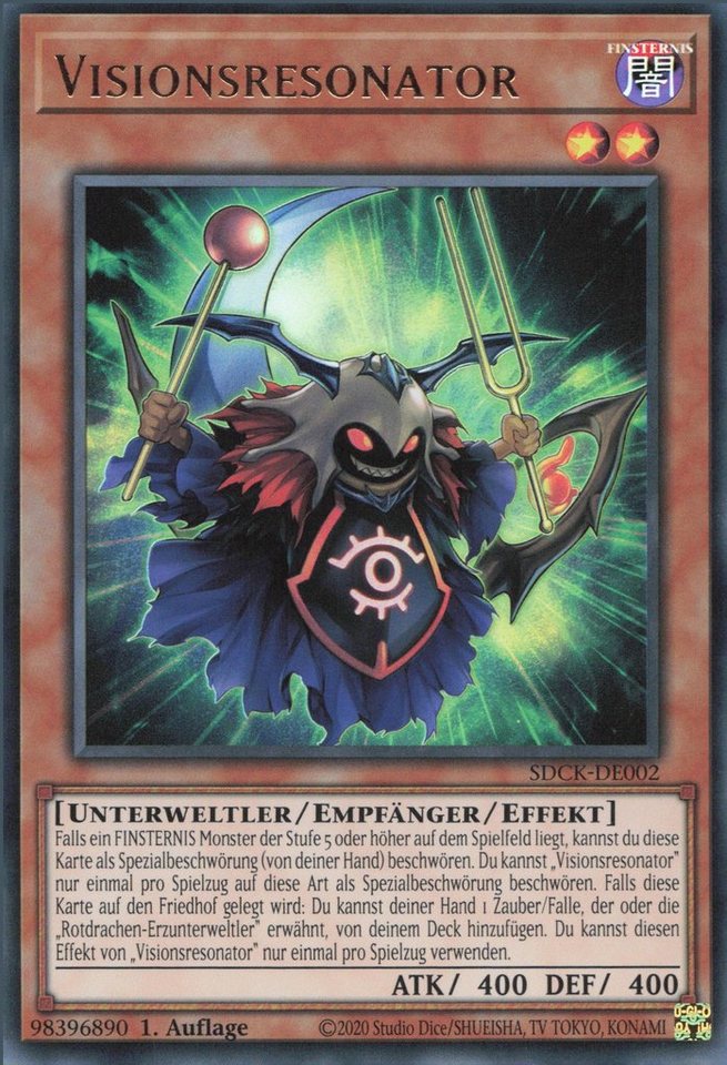 Recollectibles Sammelkarte Yugioh Karte Visionsresonator Deutsch Yu Gi