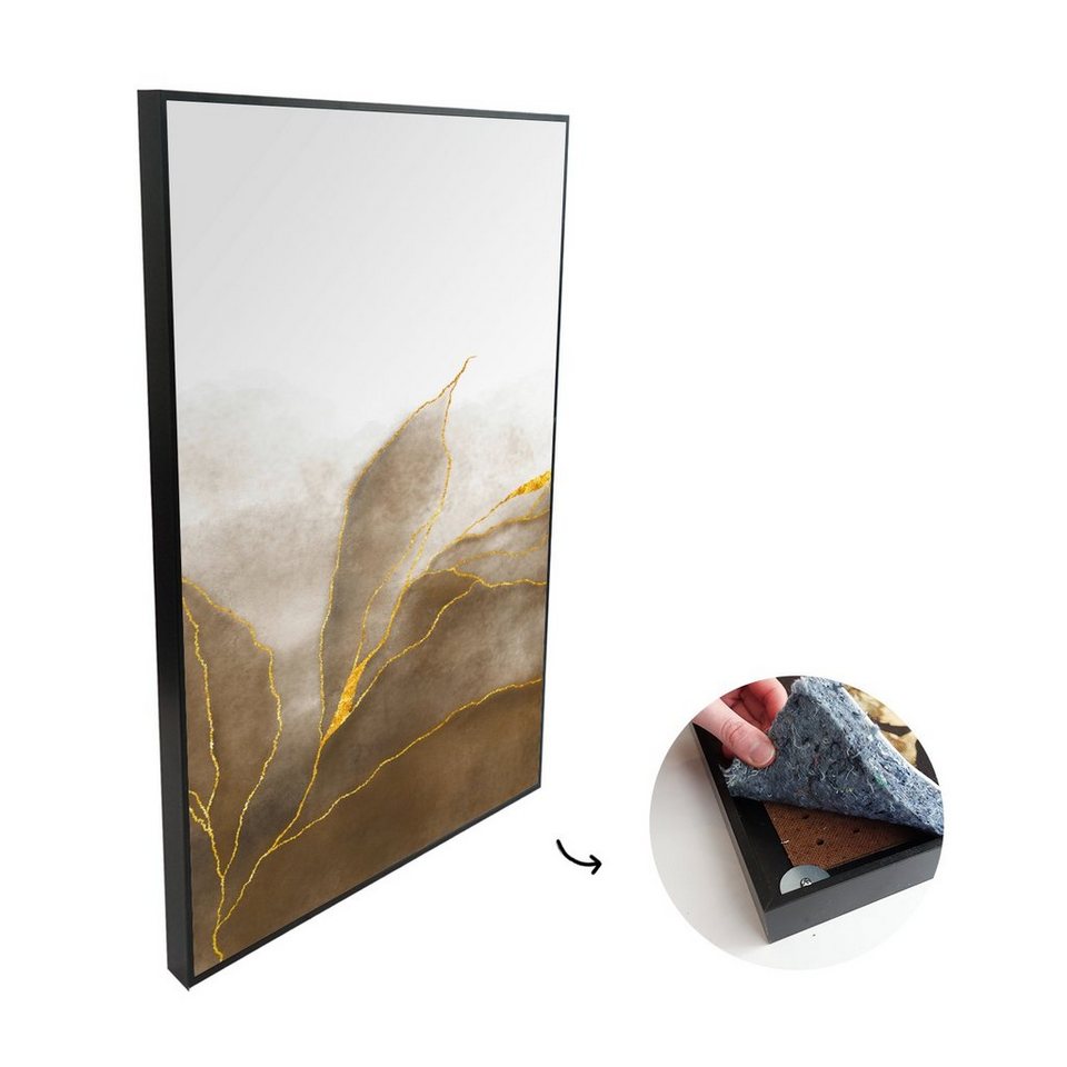 Muchowow Akustikplatte Marmor Gold Braun Textur Marmoroptik 1