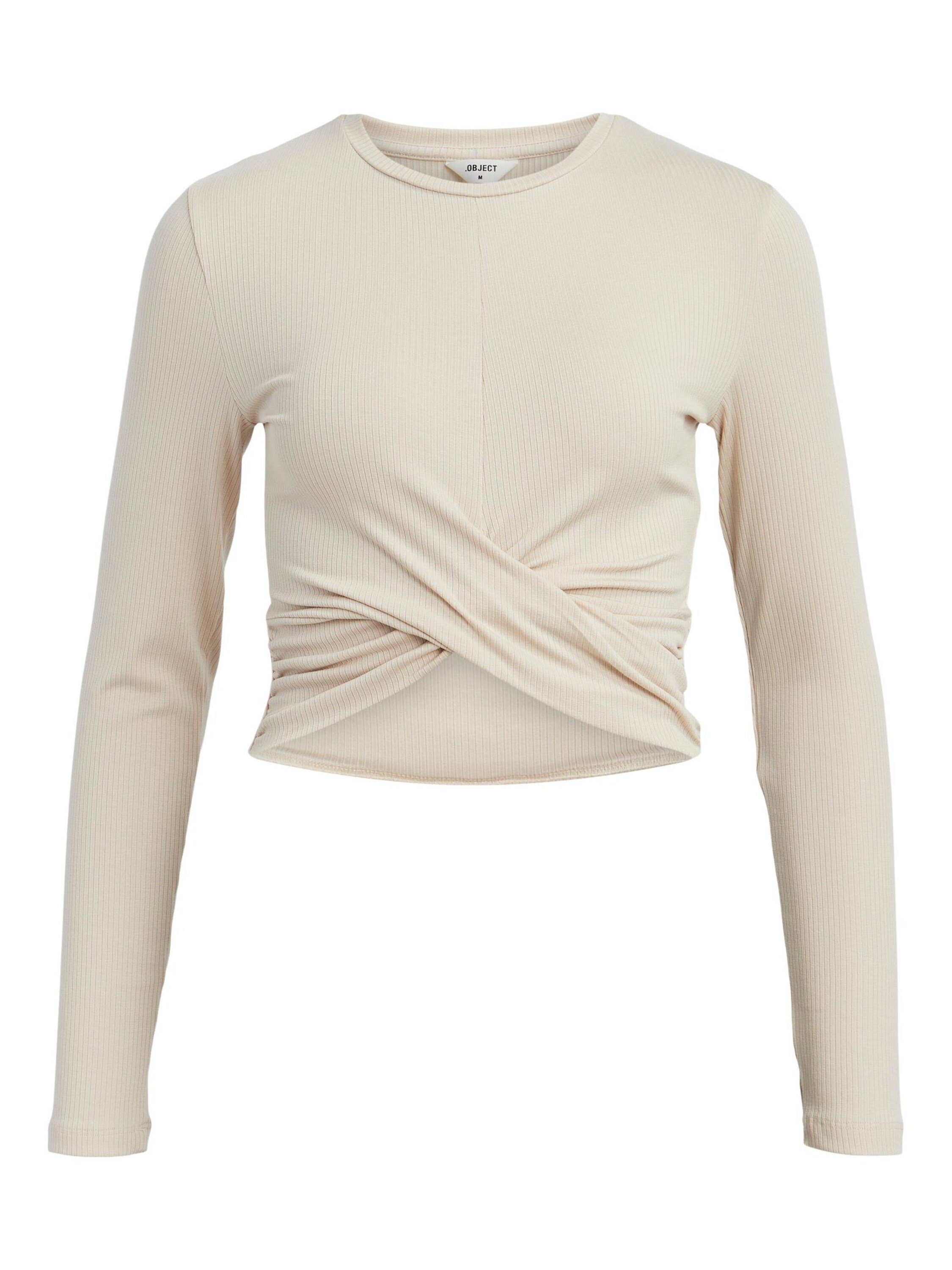 Object Langarmshirt Jamie 1 Tlg Wickel Design Bündchen Rippstrick