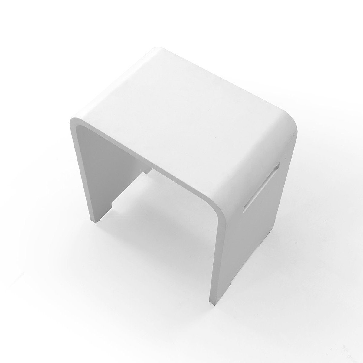 KZOAO Duschhocker Design Spa Badhocker aus Mineralguss Modell "Verona ...