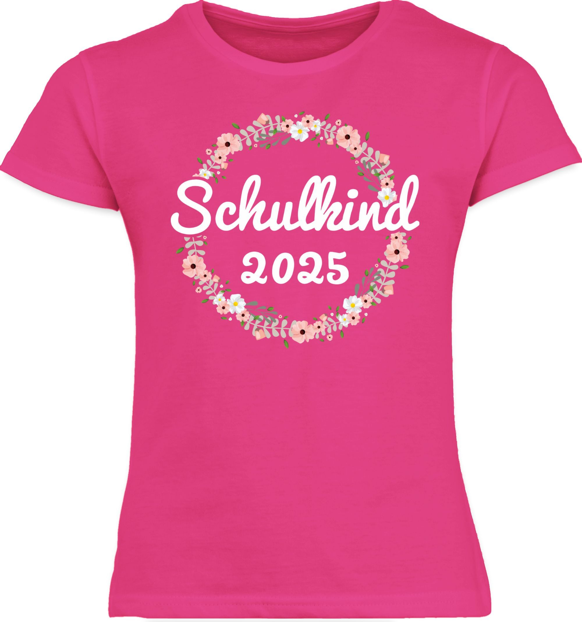 Shirtracer T-Shirt Schulkind 2025 Einschulung Mädchen, Das Schulshirt für Mädels ist ein super ...