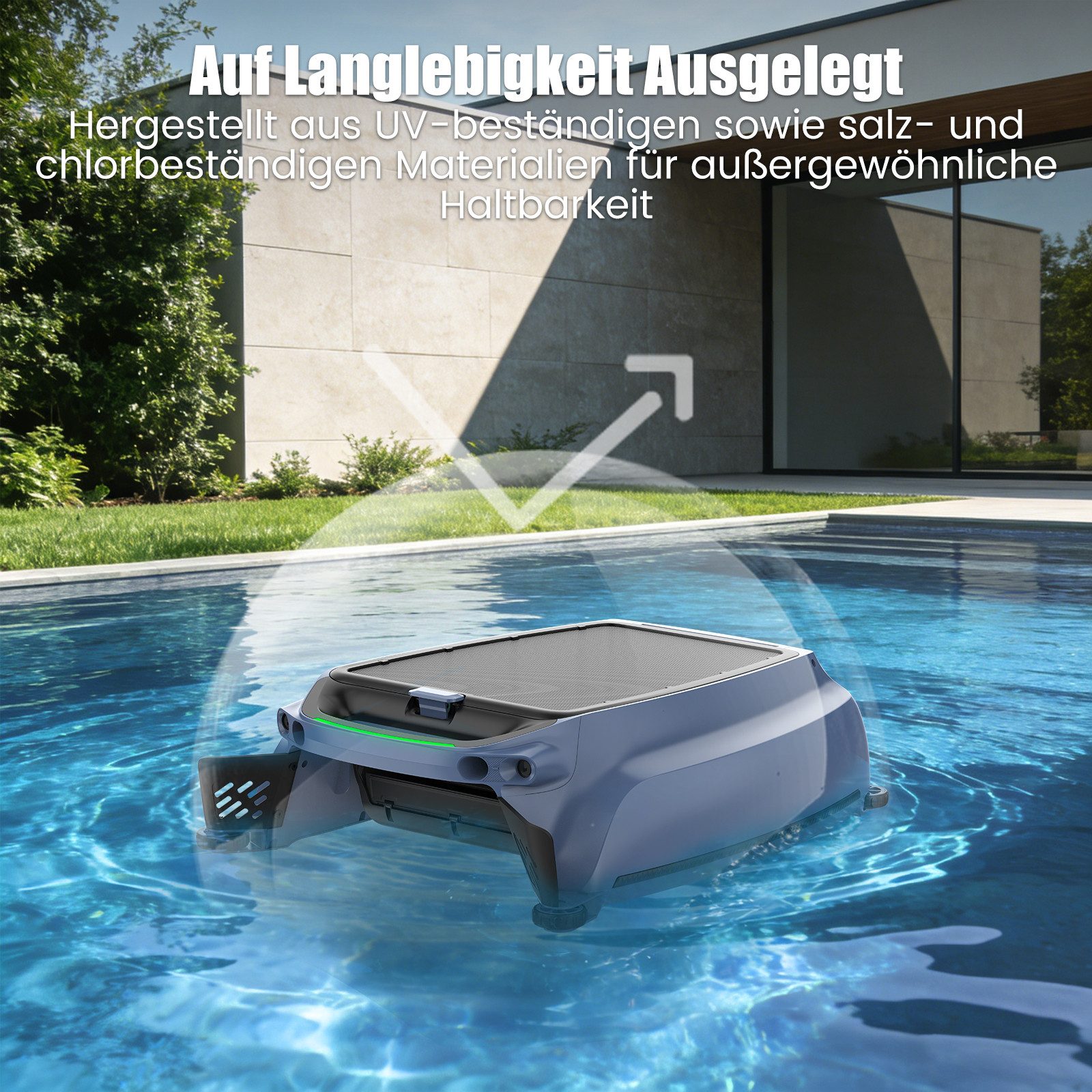 AIRROBO Poolroboter SP200 Solar Skimmer Roboter Poolreiniger, (Packung ...