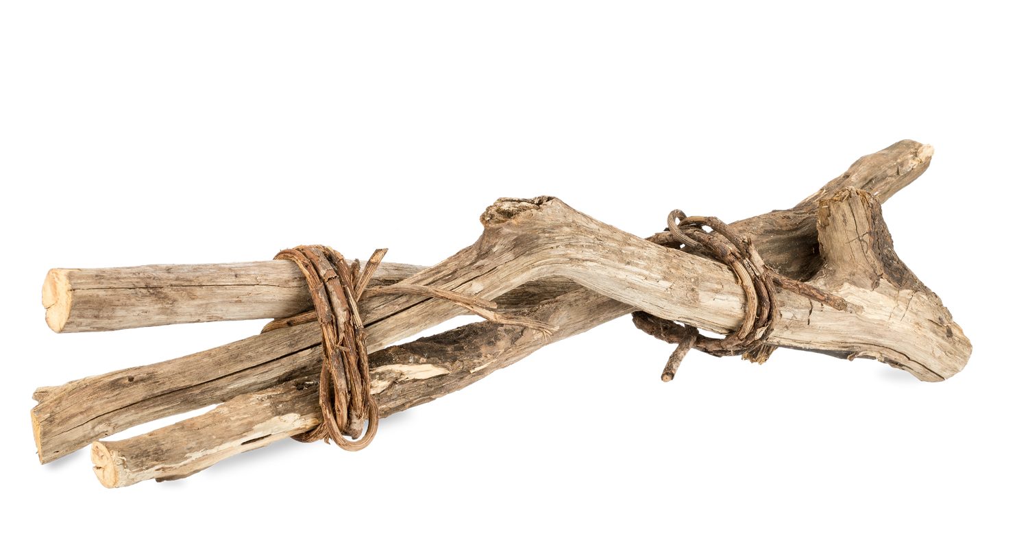 Nadeco Bastelnaturmaterial Deko Holz Bündel Verwittert 3er Bund Ca