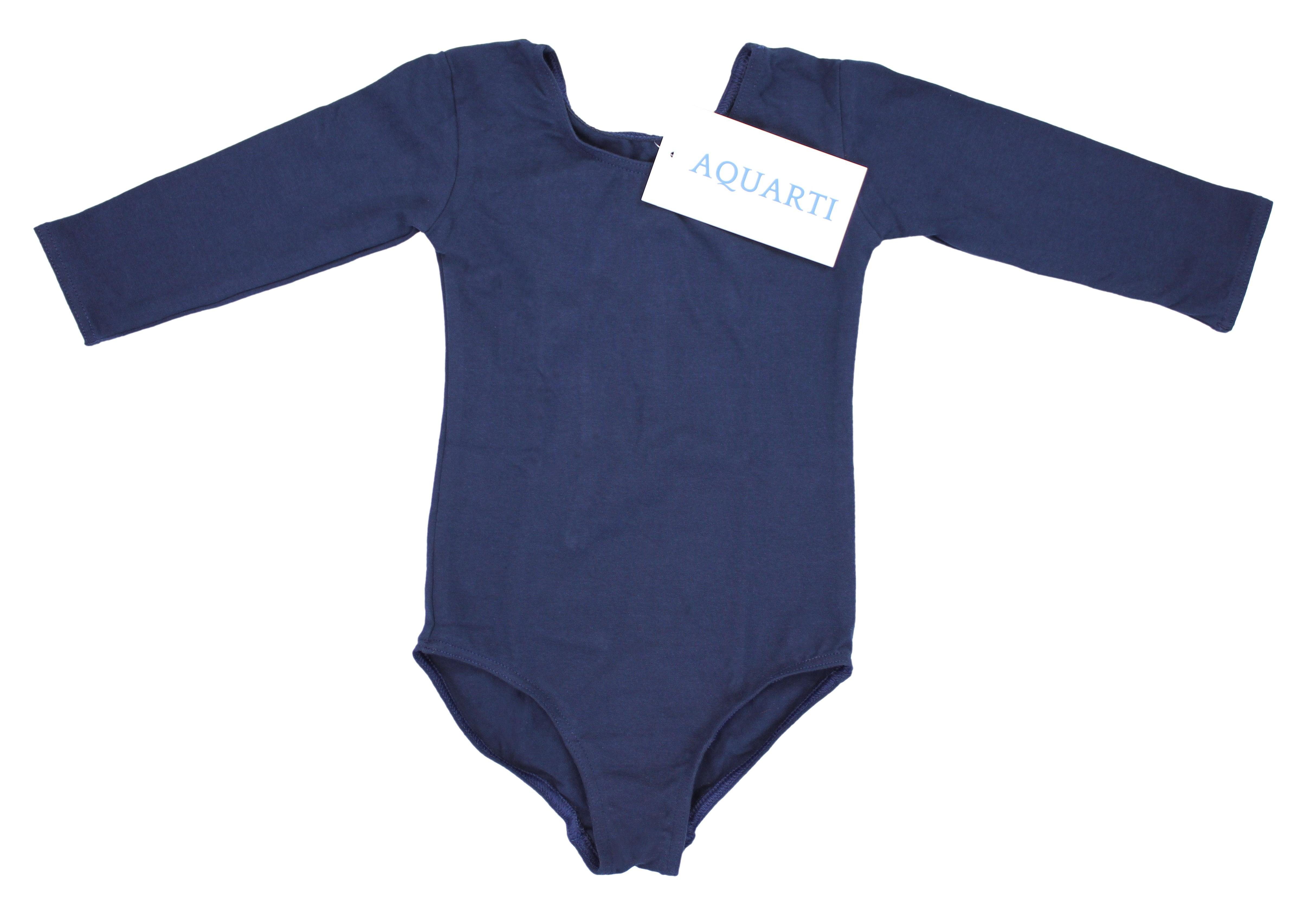 Aquarti Turnanzug Aquarti Mädchen Body 3/4 Arm Ballett Trikot