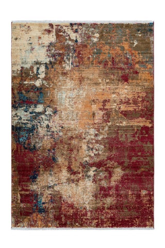 Teppich Teppich Modern Design Rot Lalee Rechteckig Höhe 11 Mm