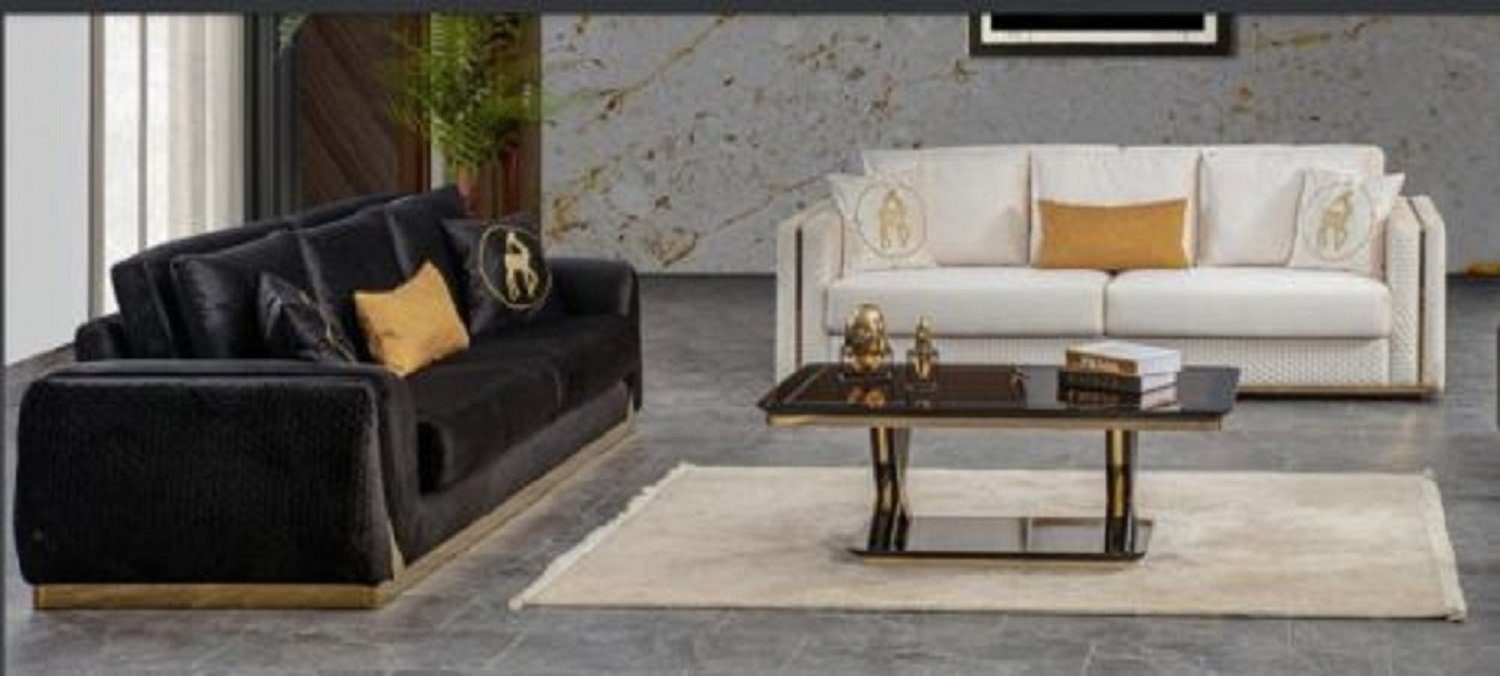 Jvmoebel Sofa Sofas Set Polster Couchen Moderne Couch Sofagarnitur 2x