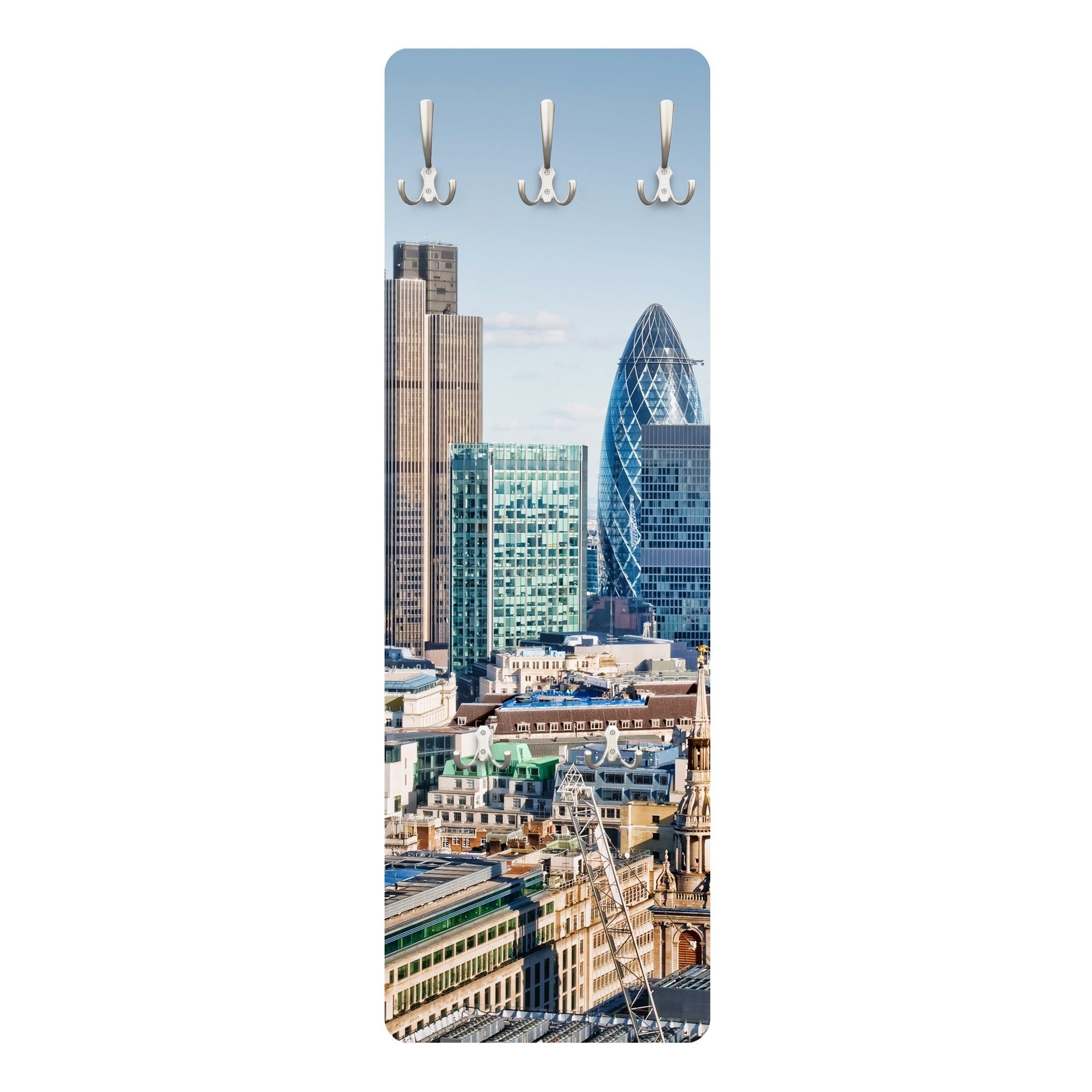 Bilderdepot24 Garderobenpaneel Blau Städte Skyline City Of London