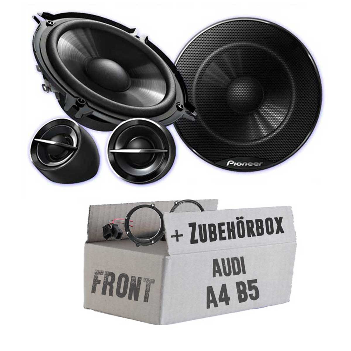 JUST SOUND best choice for caraudio Audi A4 B5 Tür vorne Pioneer TS-G133Ci Lautsprecher ...