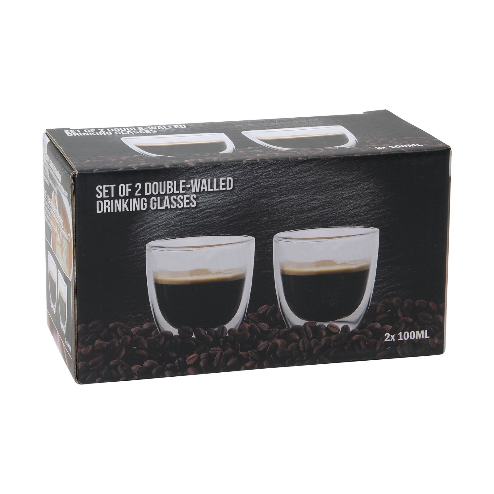 Neuetischkultur Tasse Doppelwandiges Glas 2er Set 100 Ml Glas