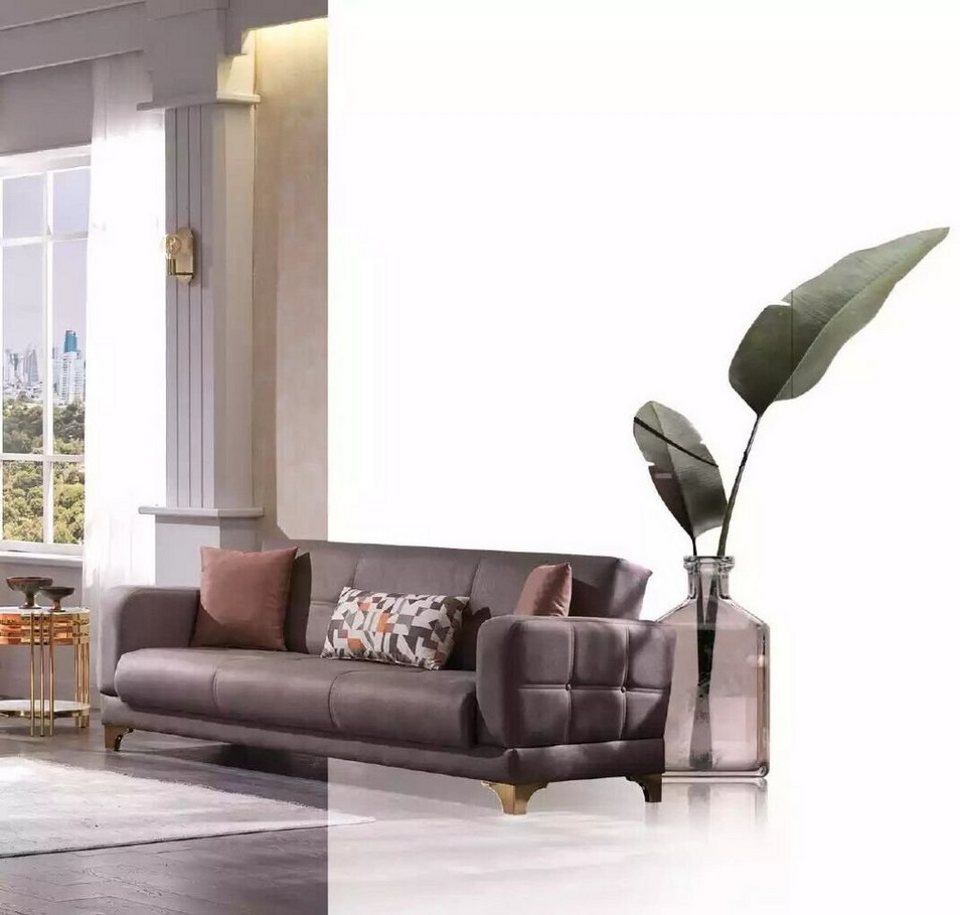 Jvmoebel Sofa Designer Sofa Rosa 3 Sitzer Designer Wohnzimmer 1 Teile