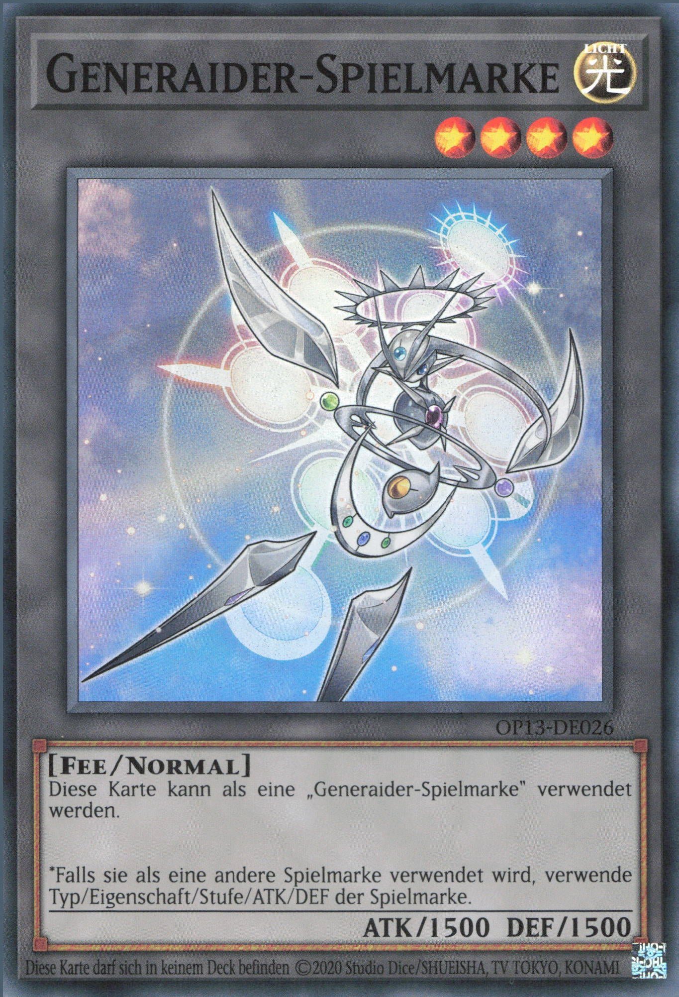 Recollectibles Sammelkarte Yugioh Karte Generaider Token Deutsch Yu Gi
