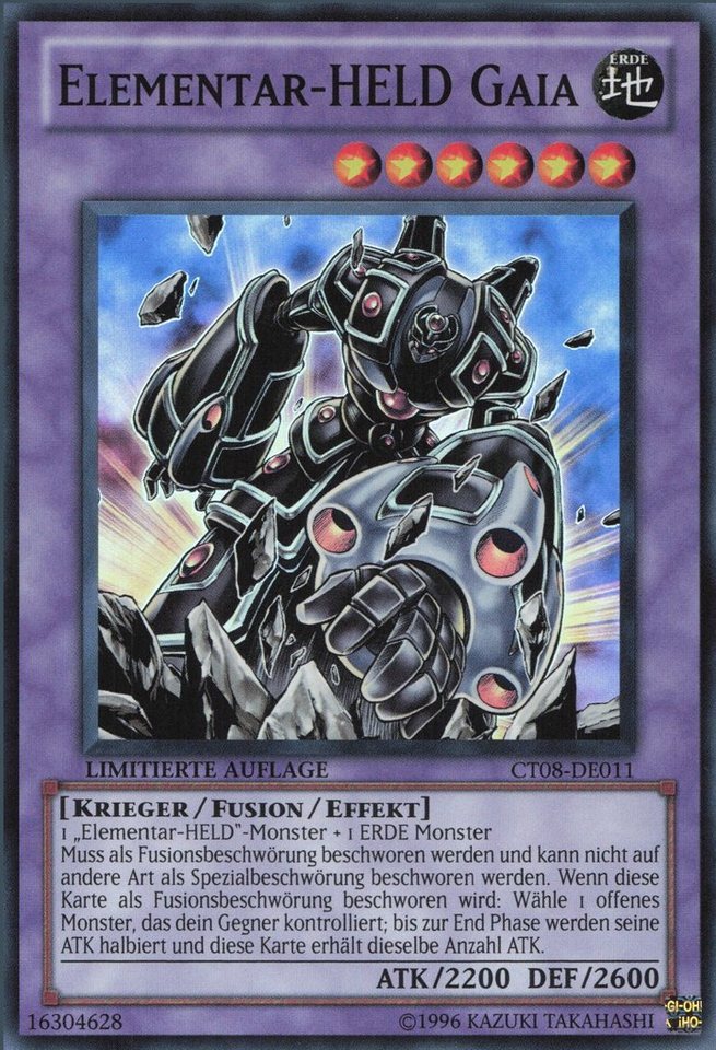 Recollectibles Sammelkarte Yugioh Karte Elementarheld Gaia Deutsch Yu