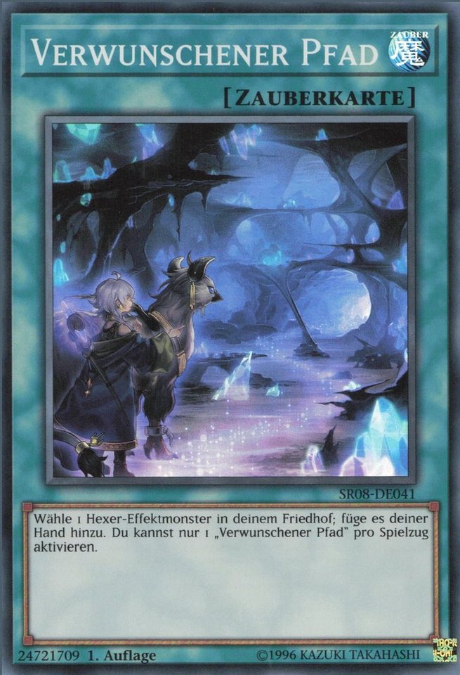 Recollectibles Sammelkarte Yugioh Karte Verwunschener Pfad Deutsch Yu