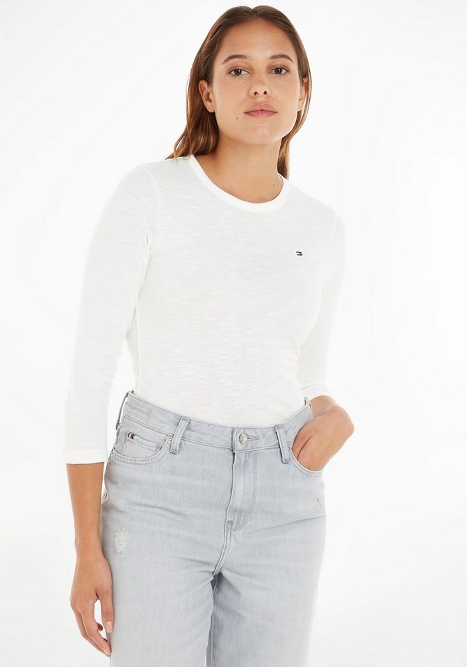Tommy Hilfiger 34 Arm Shirt 1985 Slim Slub Open Nk 34 Slv Mit Kleiner