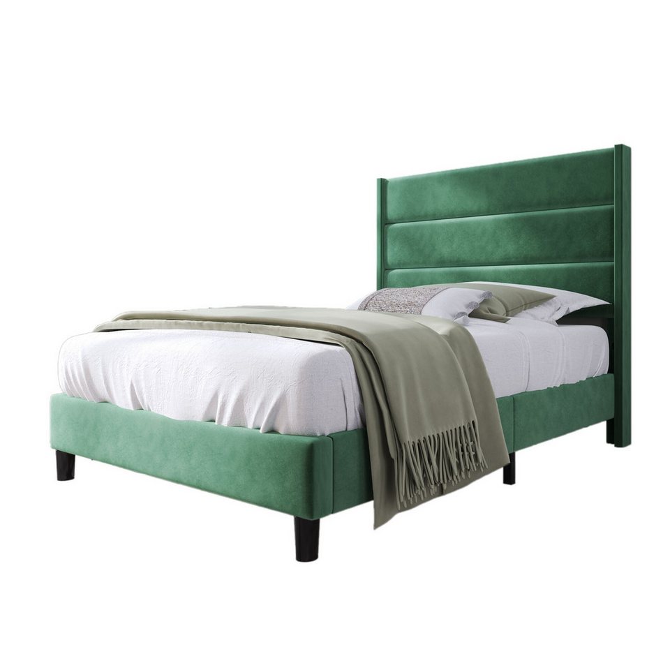 Blingbin Polsterbett Bettgestell Mit Lattenrost And Kopfteil 90140 X 200
