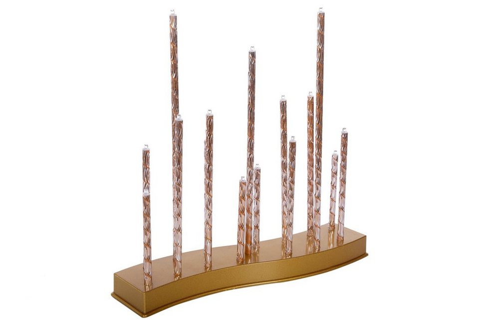 Wohnando Led Dekoobjekt Lichterbogen Gold Mit 15 Leds Goldene