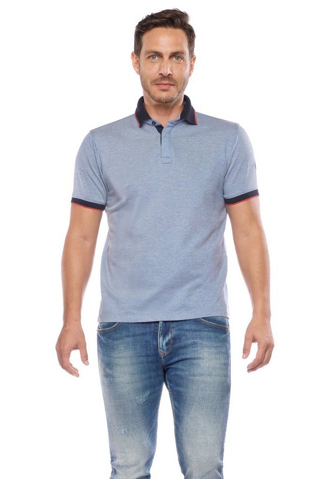 Le Temps Des Cerises Poloshirt Mit Modischen Kontrastdetails Mit