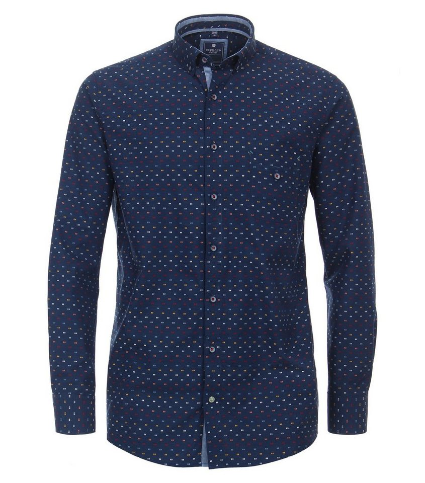 Redmond Langarmhemd Andere Muster Comfort Fit