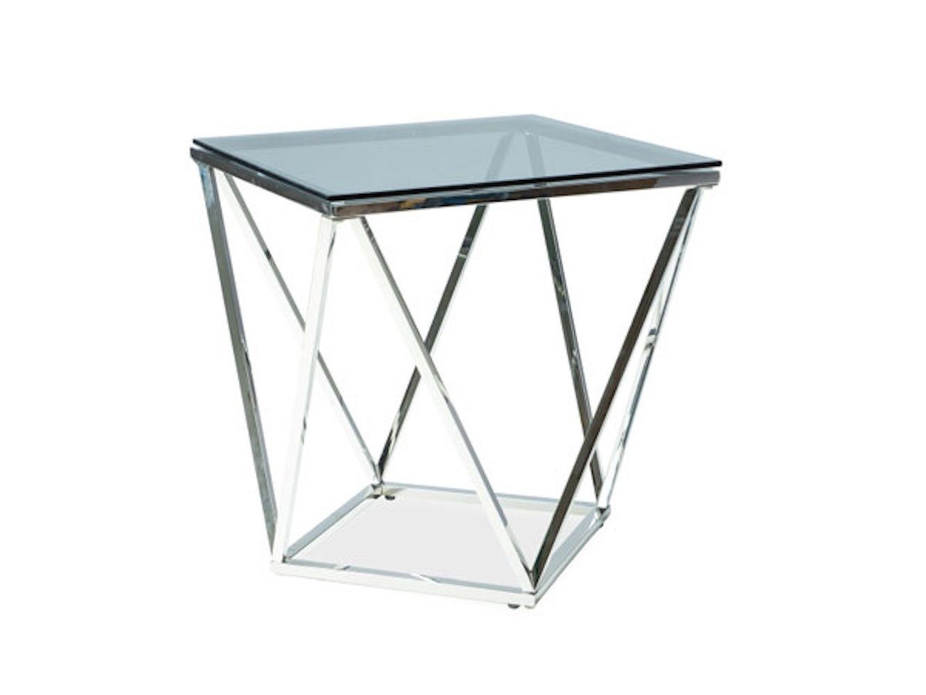 Feldmann Wohnen Couchtisch Silver B 1 St 50x50x53cm Chrom