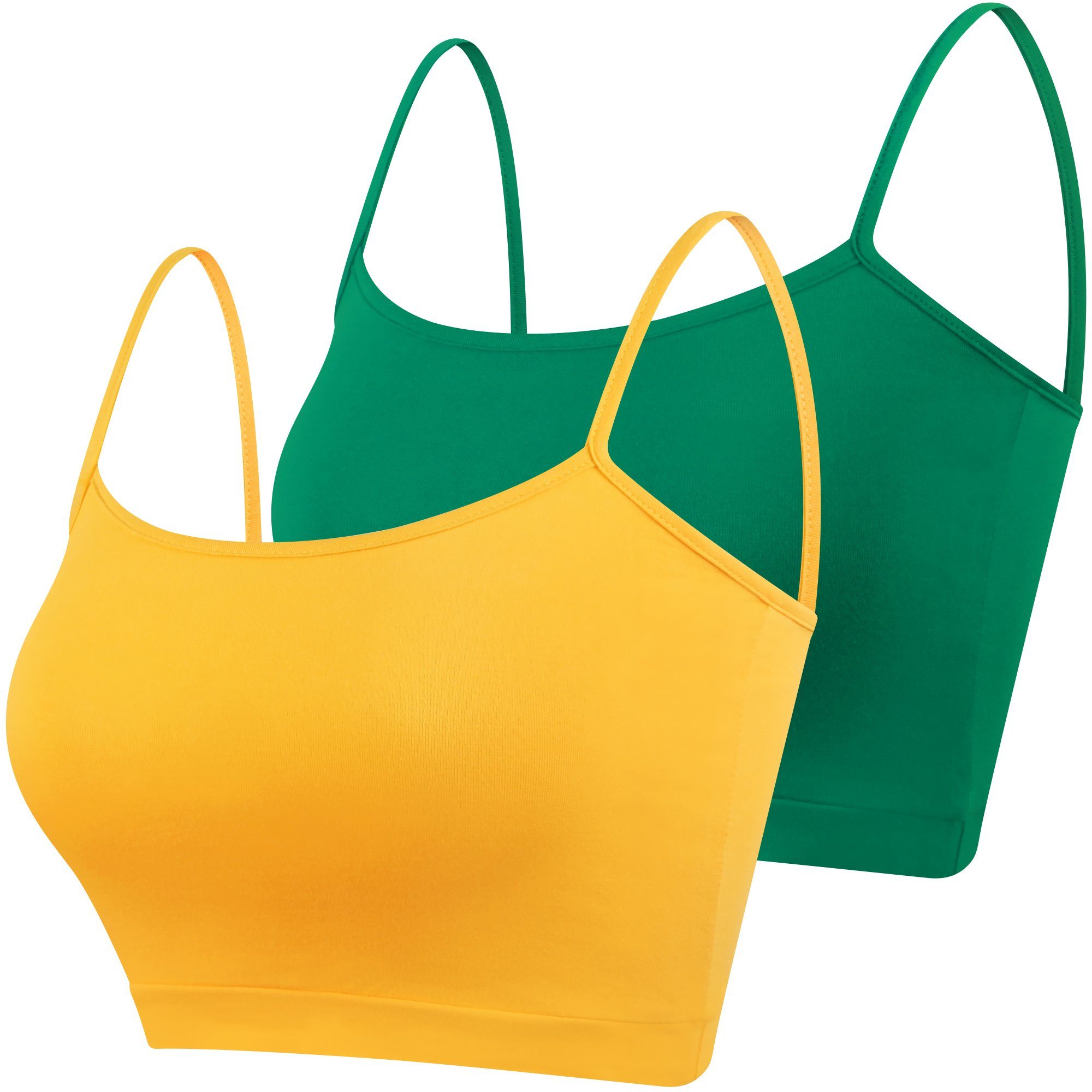 Libella Crop-Top 3918 (3er-Pack) Spaghetti Basic Tank Crop Top mit Elasthan