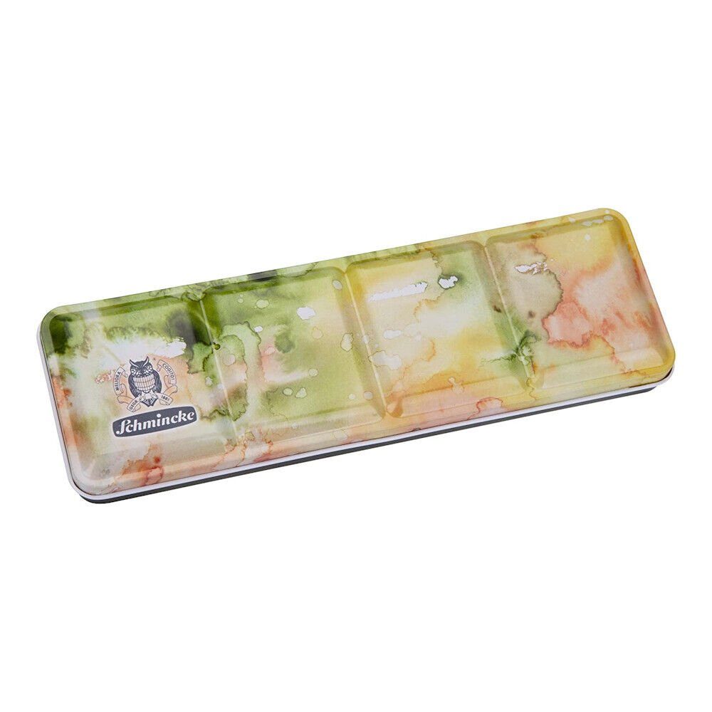 Schmincke Farbkasten Limitierter Metall Leerkasten für 24 halbe oder 12 ganze Näpfchen