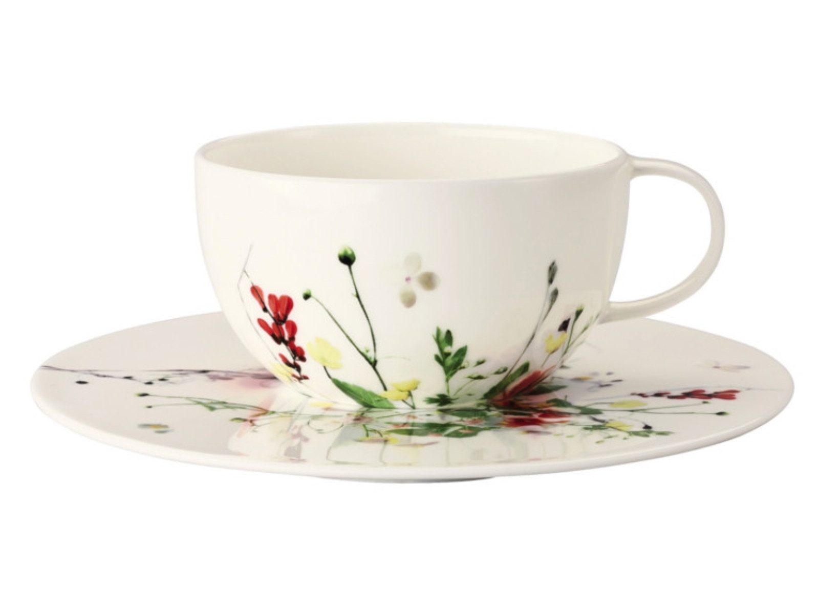 Rosenthal Tasse Brillance Fleurs Sauvages Tee Cappucinotasse 2tlg