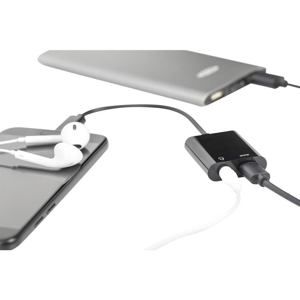 Digitus USB-C®Typ C - 3.5mm+Typ C, 0.2 m AK-300400-002-S USB-Adapter ...