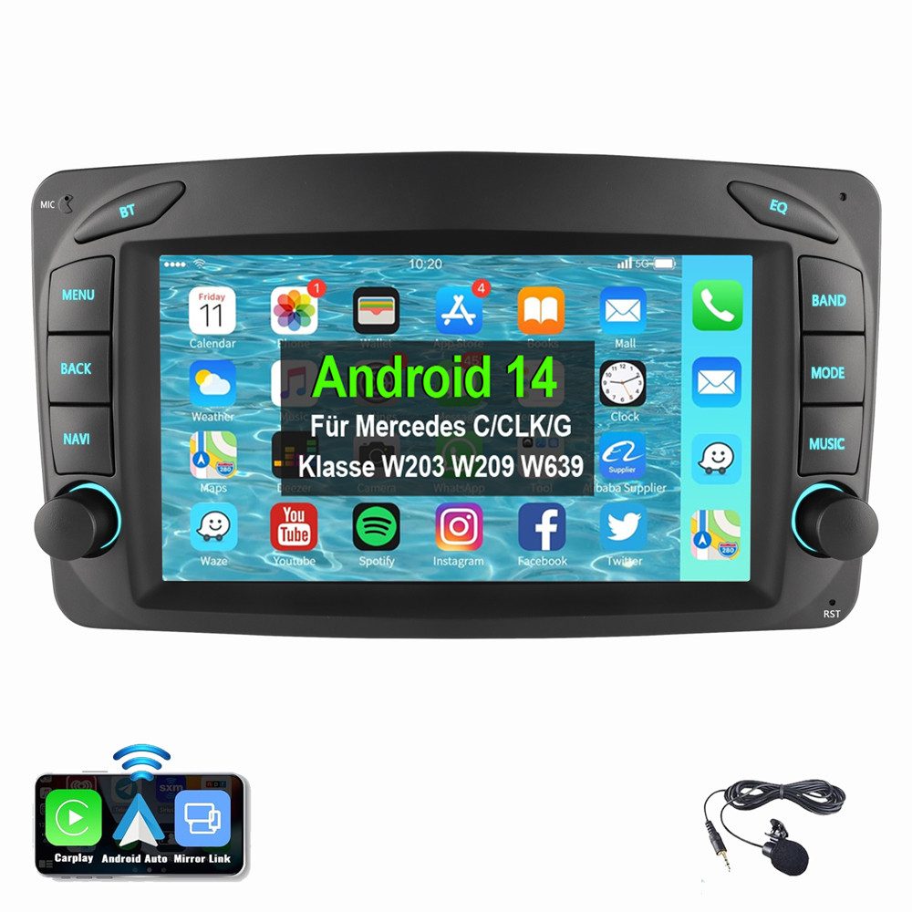 Preisvergleich für ESSGOO Carplay NAVI RDS Für Mercedes | Ladendirekt