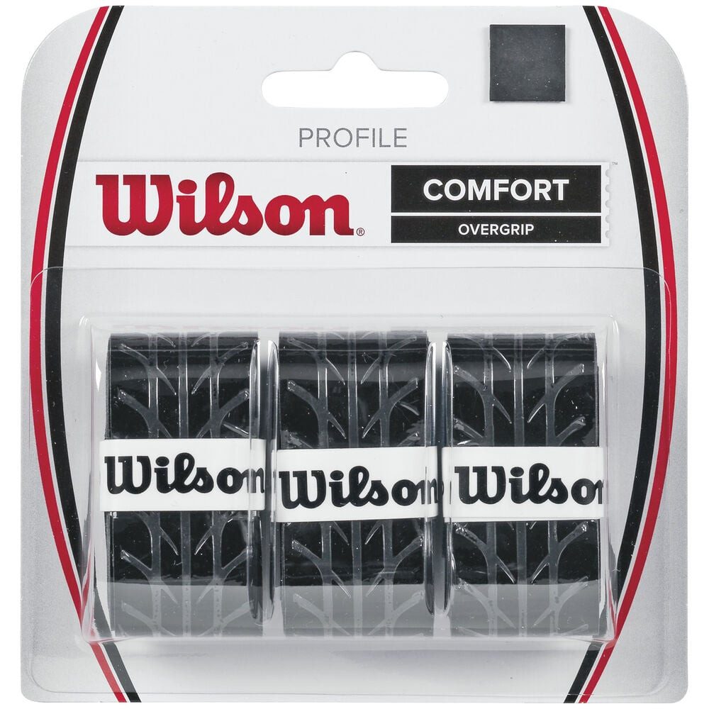 Wilson Griffband Profile Overgrip 3 Pack schwarz
