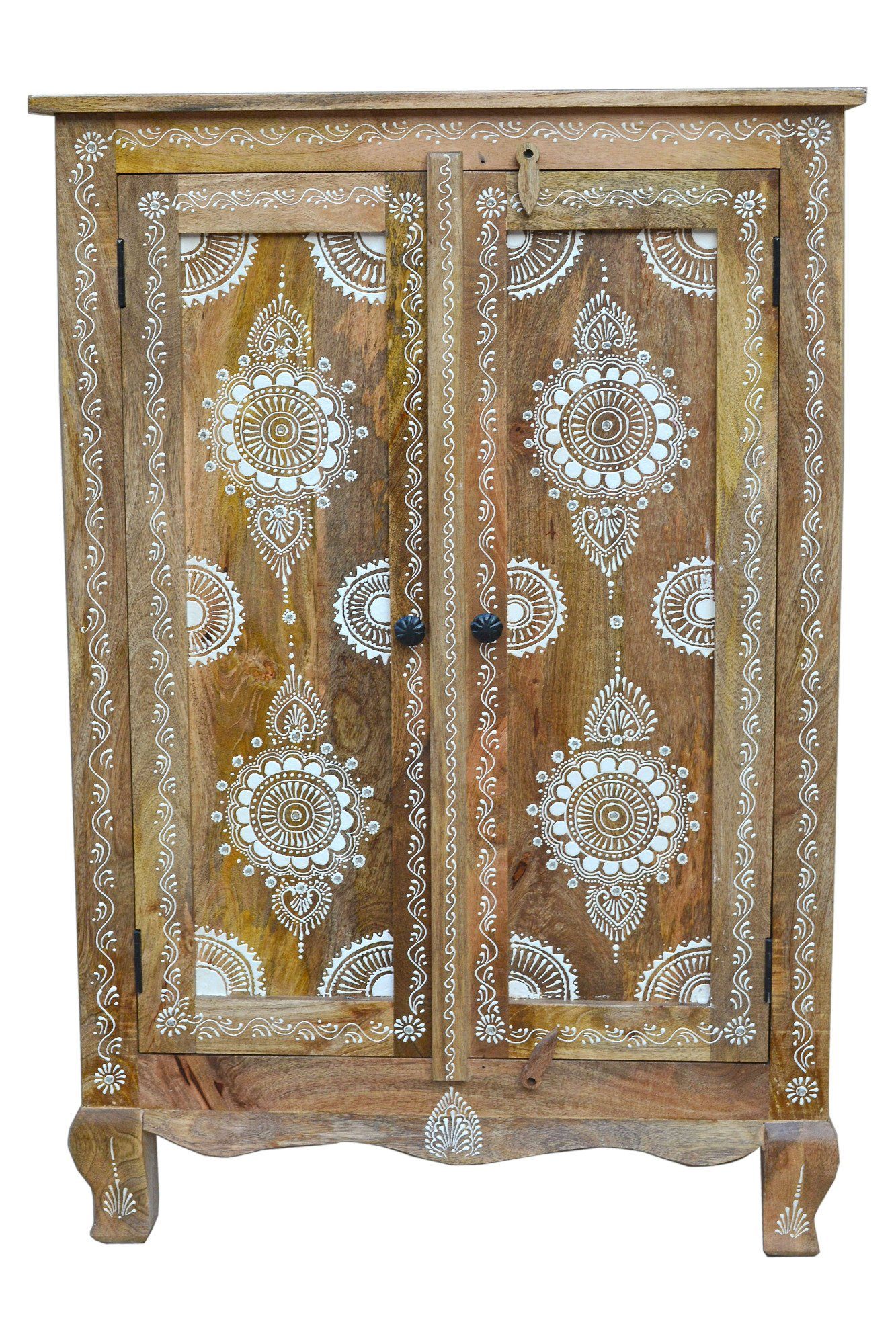 Home Affaire Highboard Gullaba Kommode Hand Bemalt Breitehöhe 80120 Cm