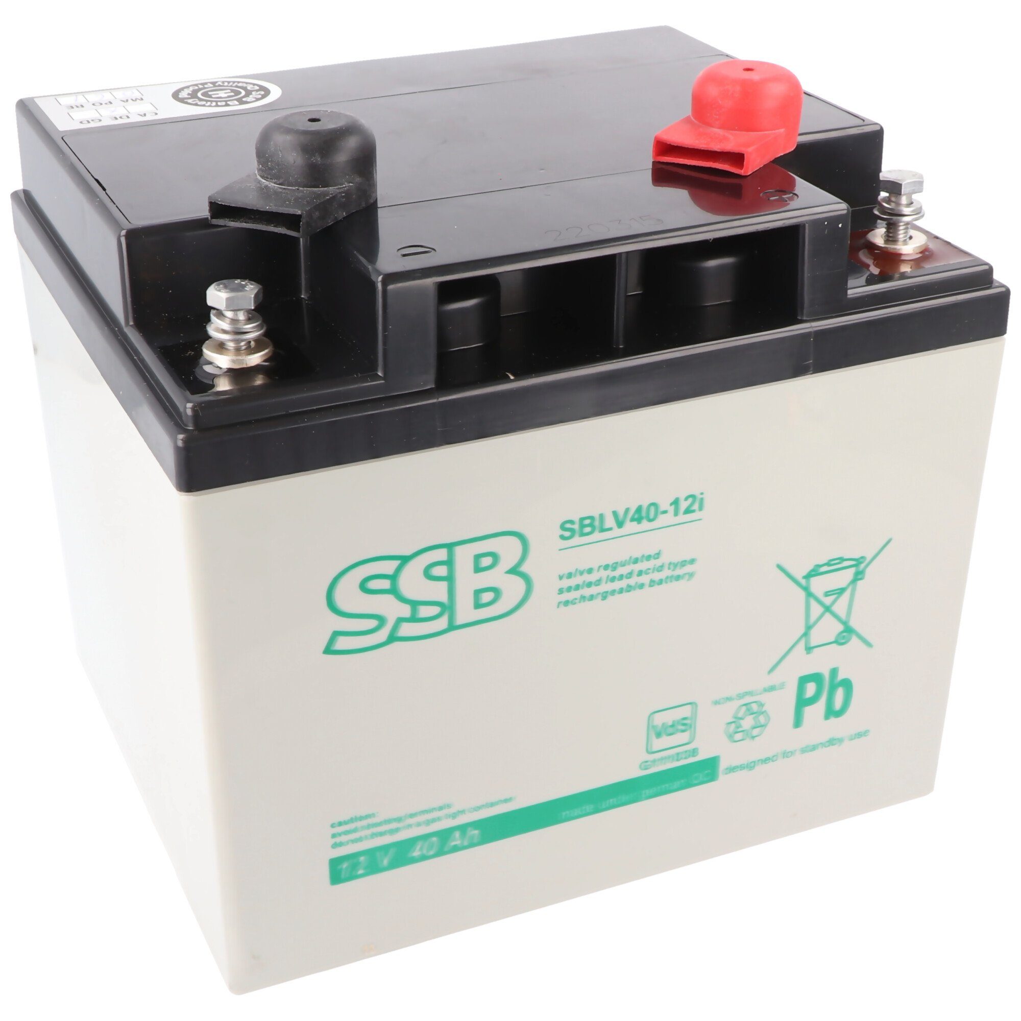 SSB Battery SSB SBLV40-12i 12V 42Ah Bleiakku AGM Blei Gel Akku Akku