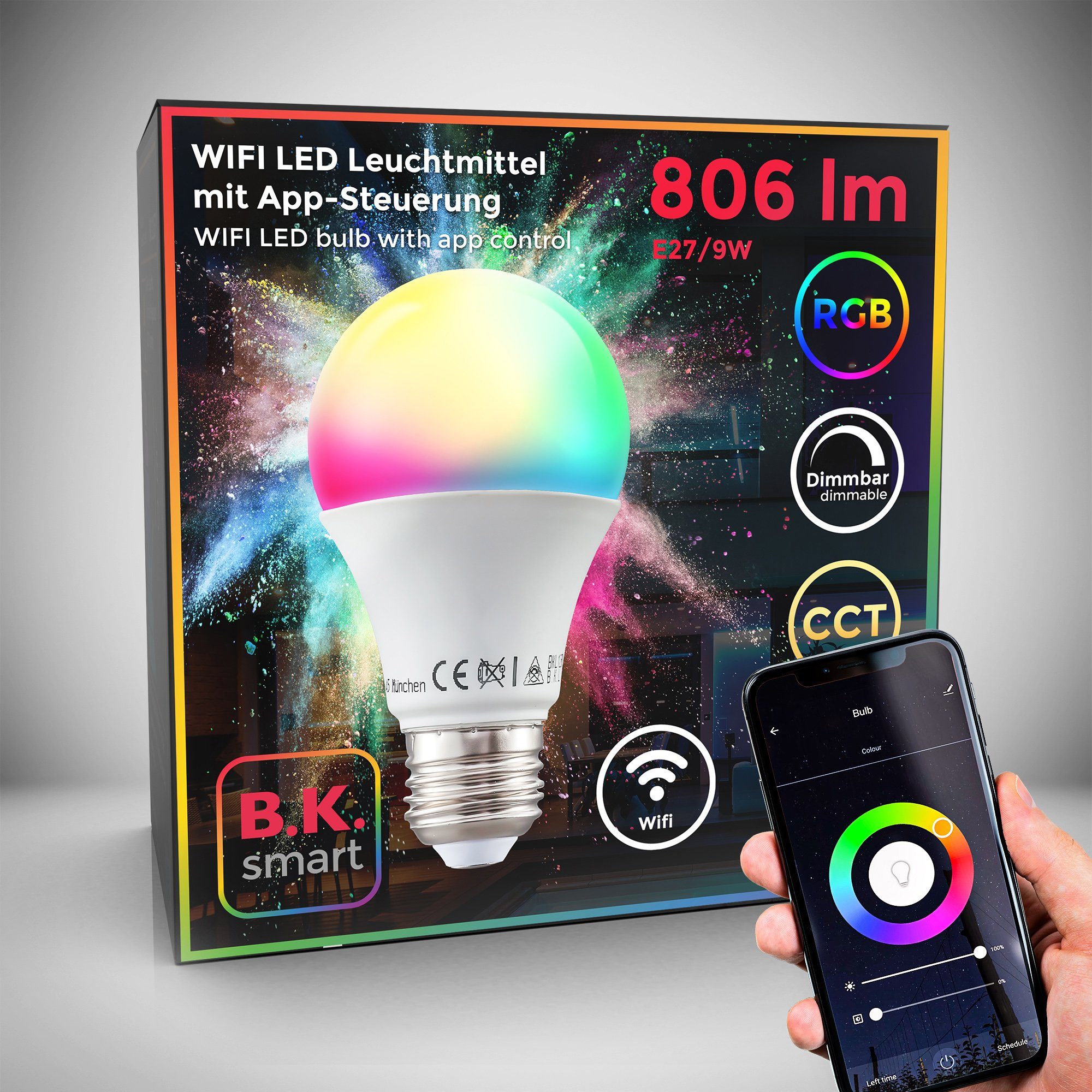 Bklicht Led Leuchtmittel E27 1 Stück Farbwechsler Smart Home Led