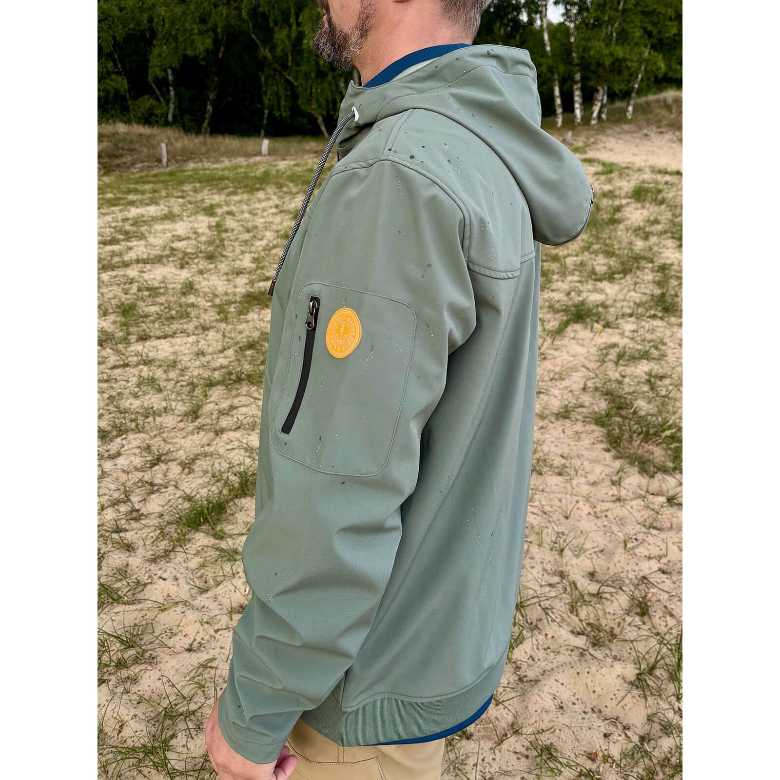 Wattlöper Softshelljacke 62531SH Herren Softshell-Blouson Kapuze ...