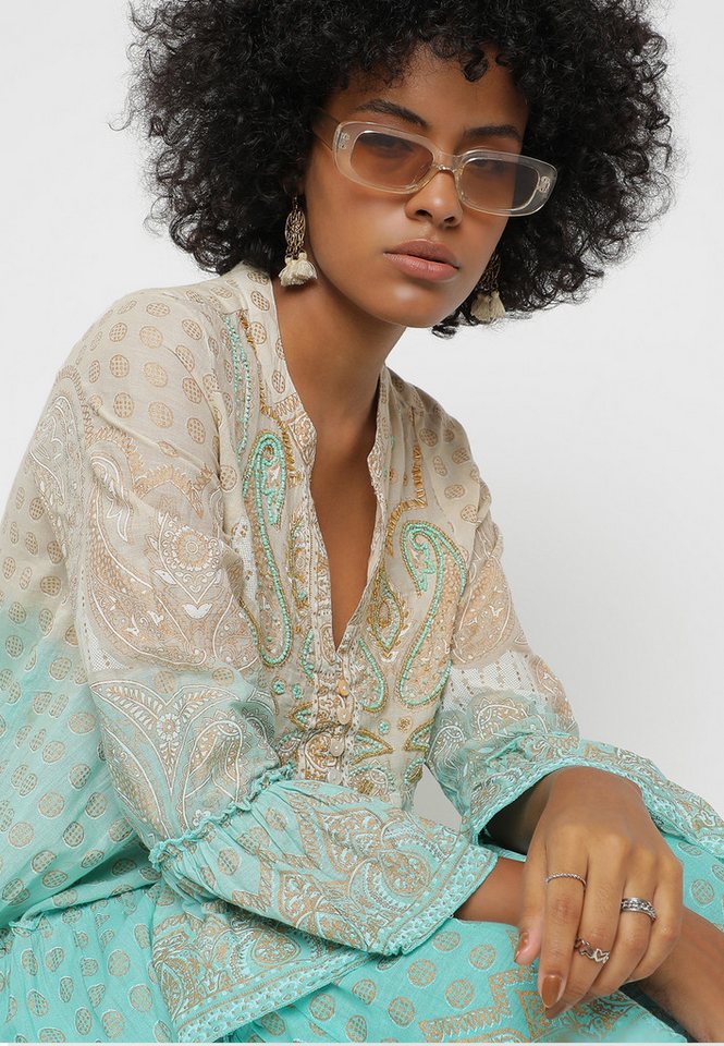 Yc Fashion And Style Tunikakleid Boho Chic Tunika Mit Perlenverzierung 1