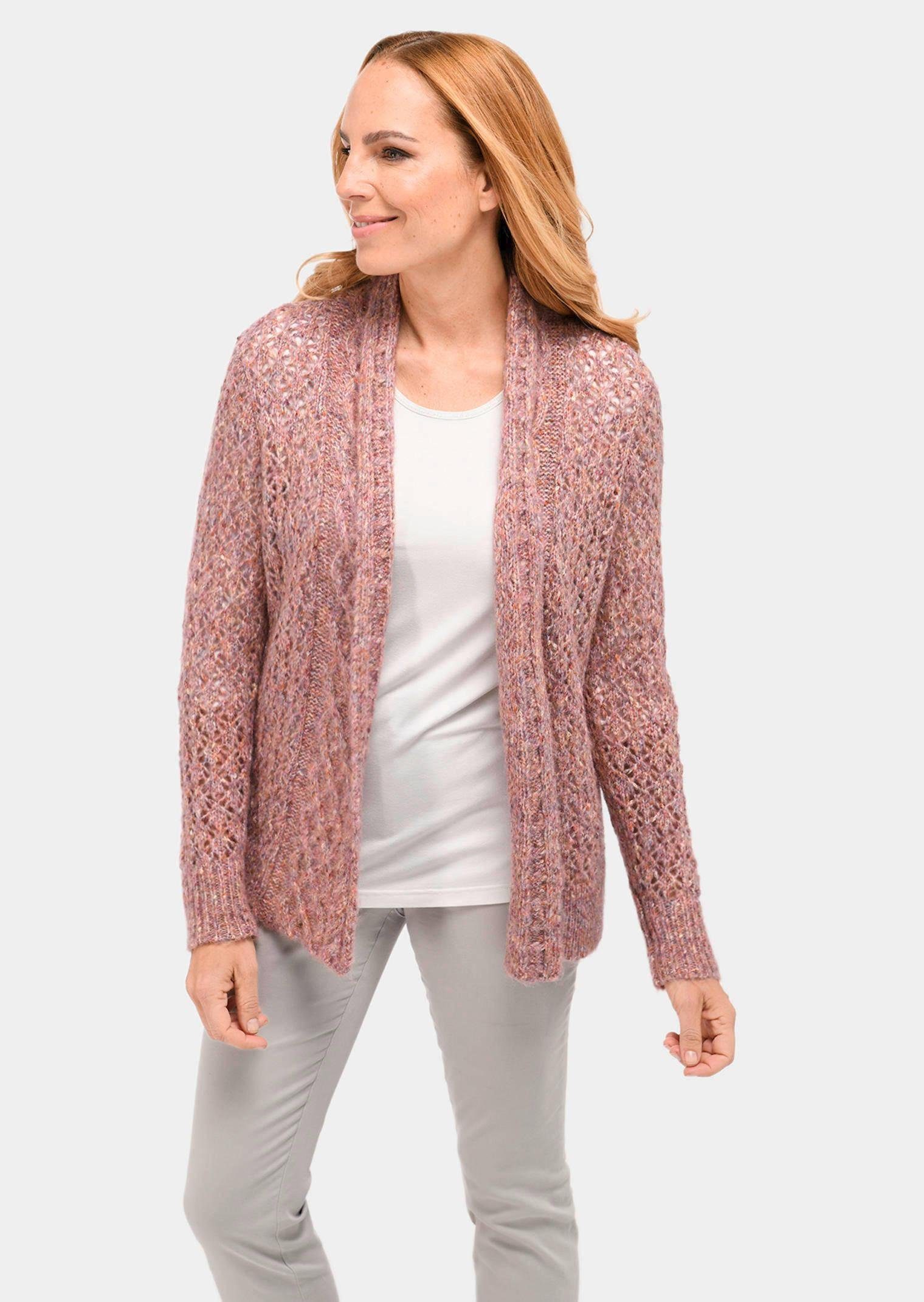 Goldner Strickjacke Kurzgröße Trageangenehme Offene Strickjacke
