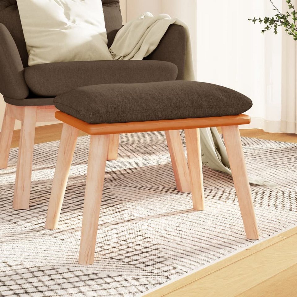 Vidaxl Polsterhocker Fußhocker Braun 45x295x39 Cm Stoff Und Kunstleder