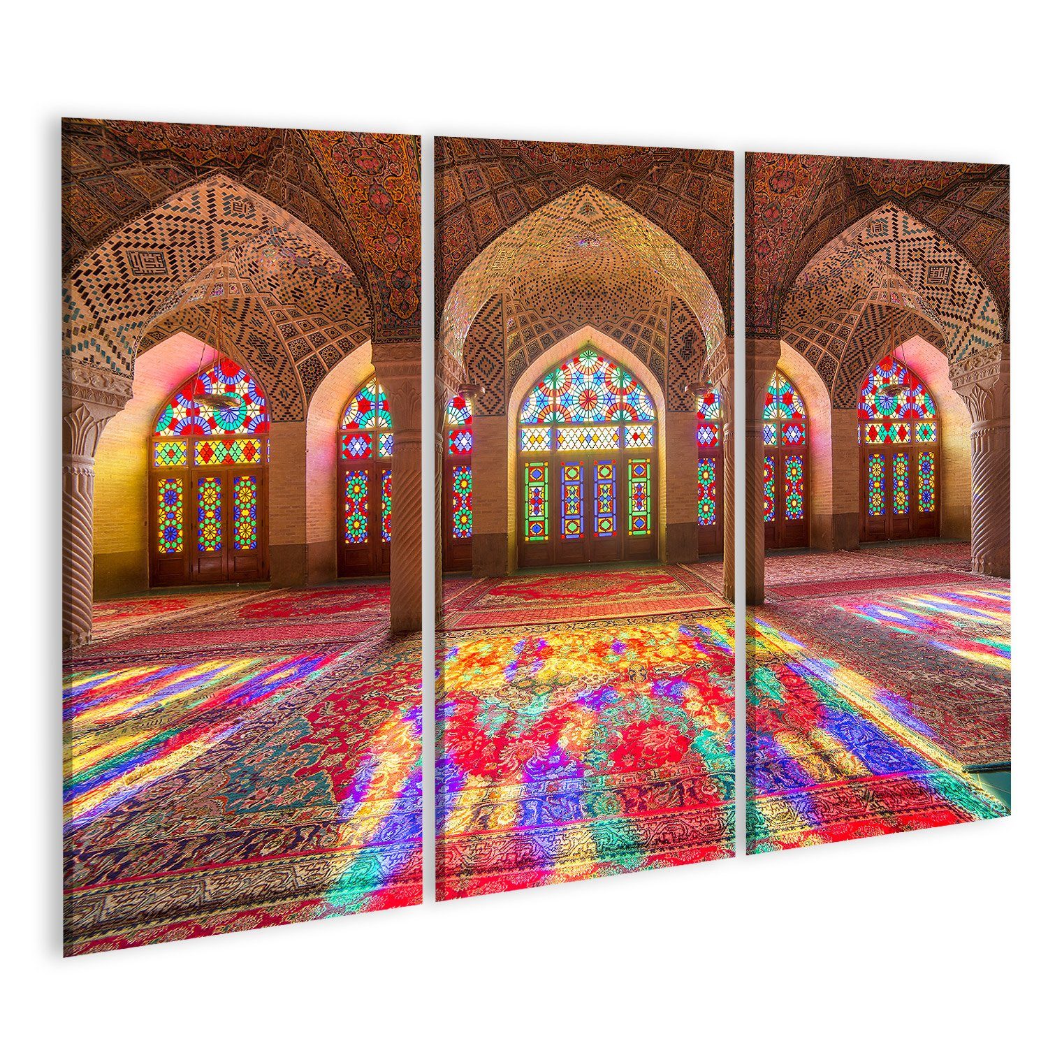 islandburner Leinwandbild Bild auf Leinwand Nasir Al Mulk Moschee Shiraz Iran Auch bekannt als P