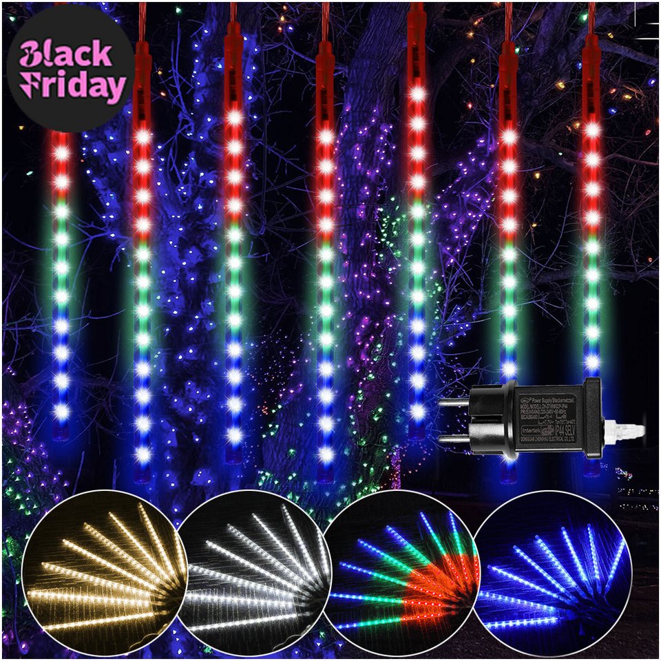 Sunicol Led Lichterkette Wasserdicht Led Meteorschauer Lichterregen