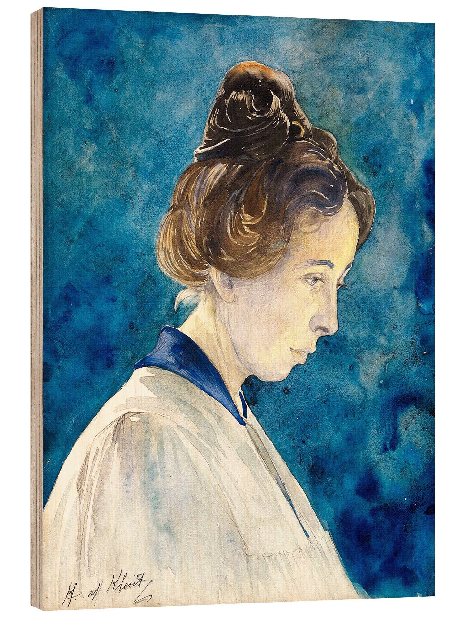 Posterlounge Holzbild Hilma Af Klint Selbstporträt Wohnzimmer