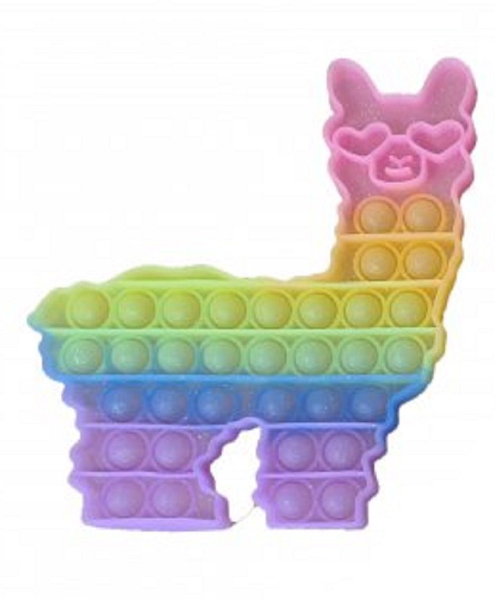 soma Fidget-Gadget Kinder Lama Pastell Regenbogen