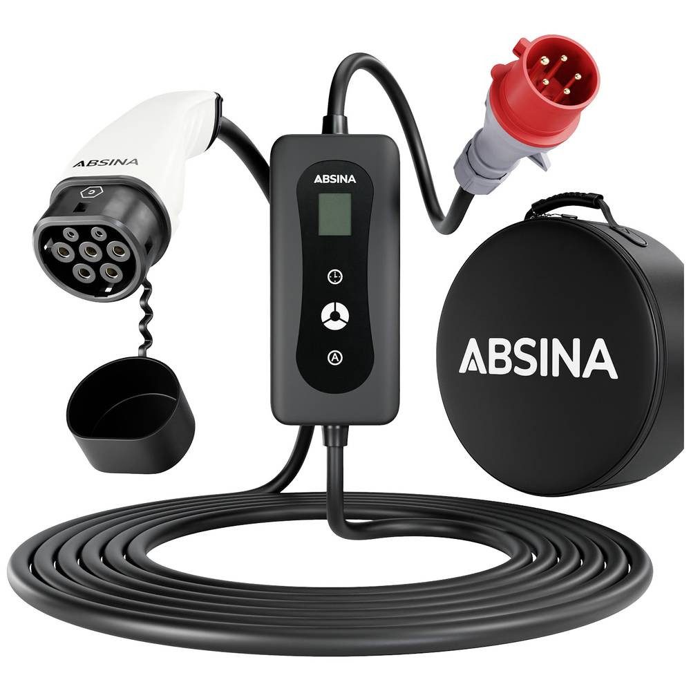 ABSINA Elektroauto-Ladestation Mobile Wallbox 11kW